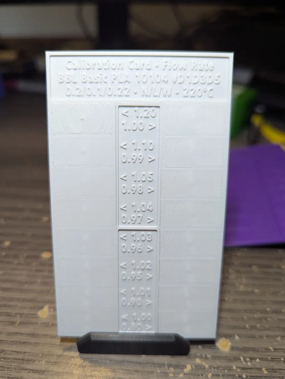 Bambu Studio Flow Rate & Ironing Calibration Cards - Free 3D Print ...