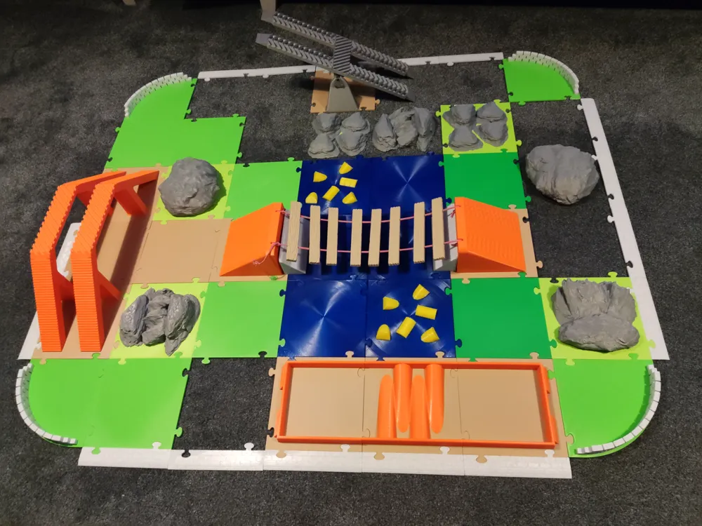 RC Crawler Park - Blank Plate With Walls 1:18 1:24 by Rich T MakerWorld ...