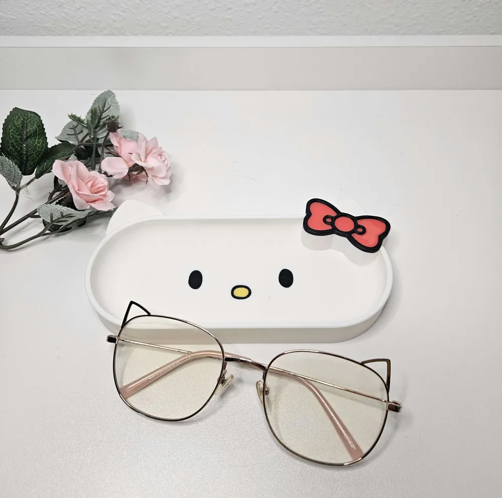 Hello Kitty Glasses Holder Tray - Free 3D Print Model - MakerWorld