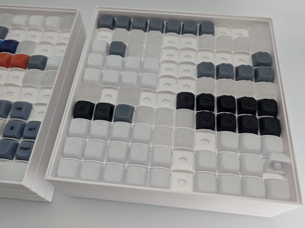 Keycap Tray 10x10 by 3dkeycapMakerWorld: Download Free 3D Models