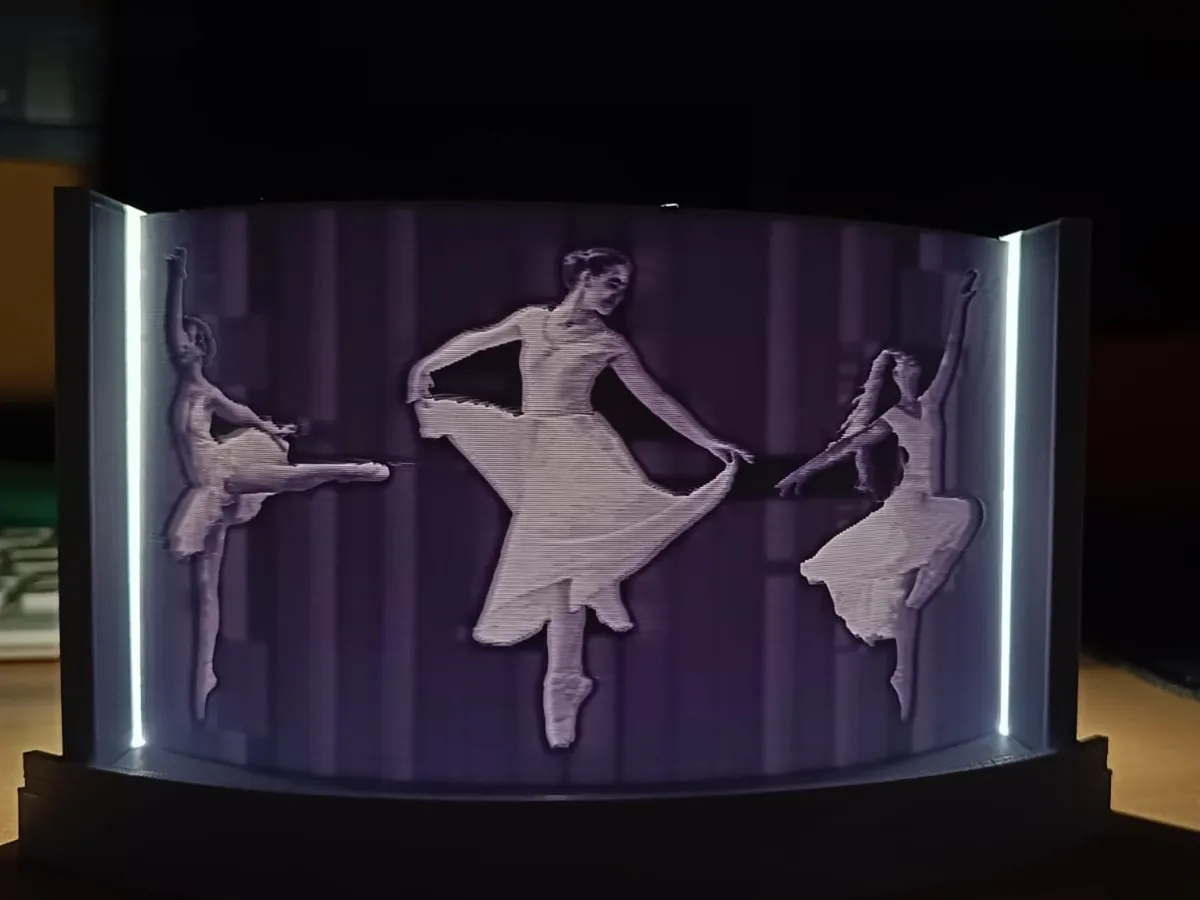 ballerina lithophane - Free 3D Print Model - MakerWorld