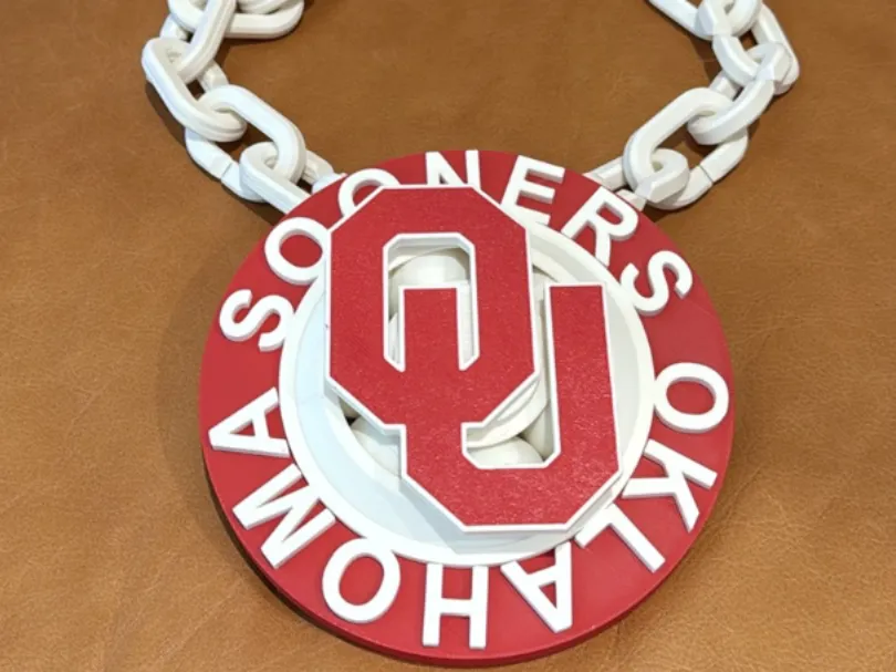 Oklahoma Sooners Spinner Chain - Free 3D Print Model - MakerWorld