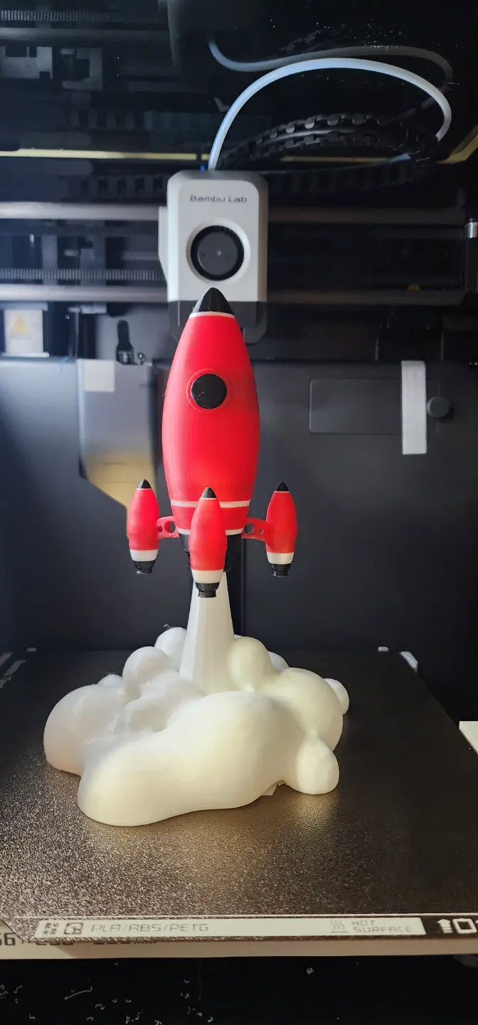 Easy MultiColor Rocket Desk Display by Goof3d - MakerWorld