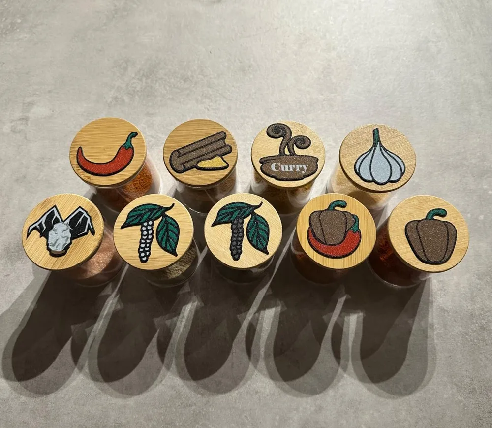 Spice-Logos for Spice jar 0,4 / 0,2 nozzle by 3D-Lex MakerWorld ...