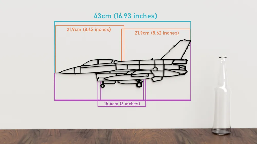 F-16 Wireframe wall art (F16 Fighter Jet) - Free 3D Print Model ...