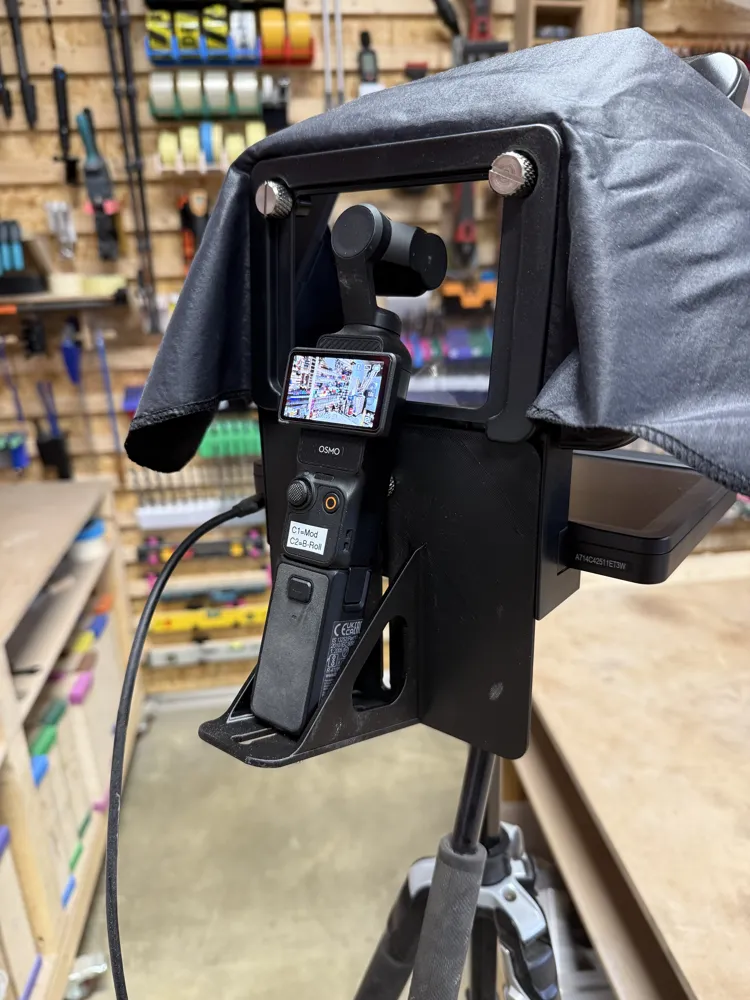 Elgato Prompter and DJI Osmo Pocket 3 Adapter - Free 3D Print Model ...