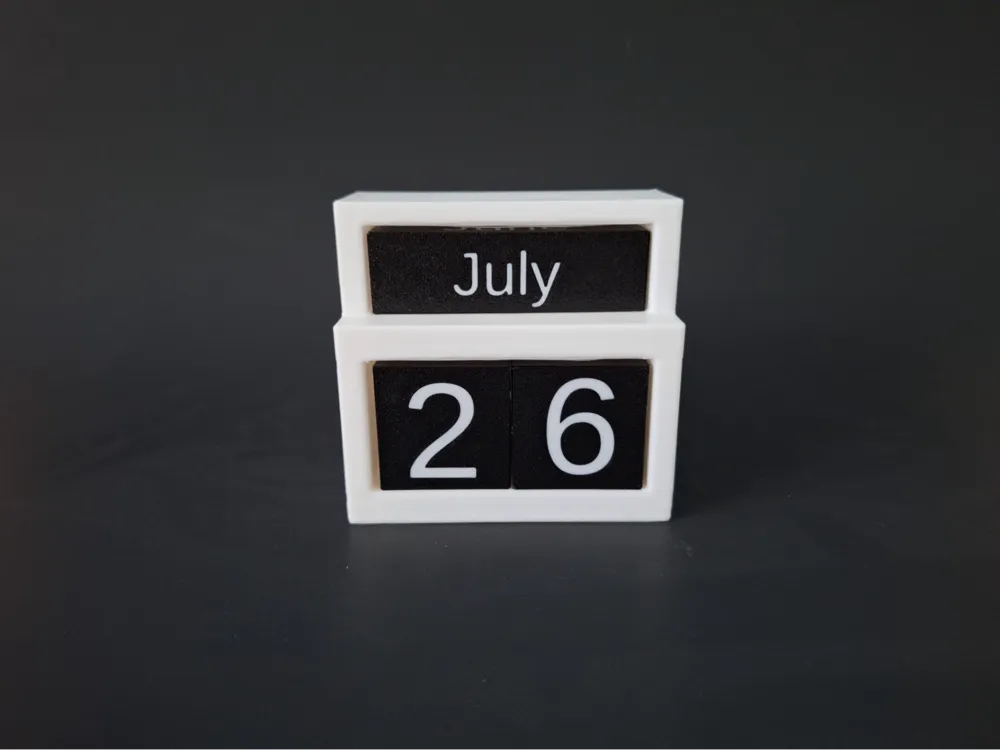 Cube Calendar (with a jewelry box!) by MrMars MakerWorld: Download Free ...
