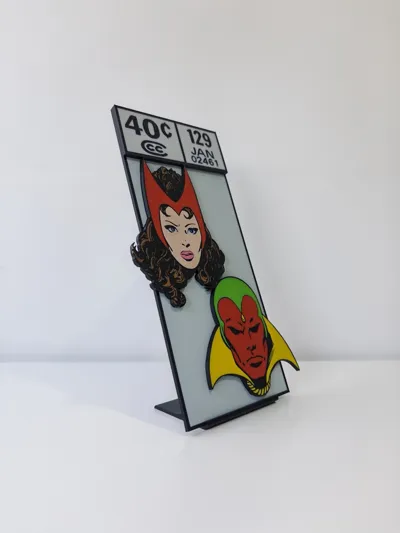 Scarlet Witch & Vision Corner Box | Marvel Comics - Free 3D Print Model ...