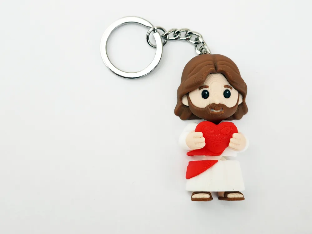 Jesus with Heart – Mini Flexi Articulated Figure - Free 3D Print Model ...