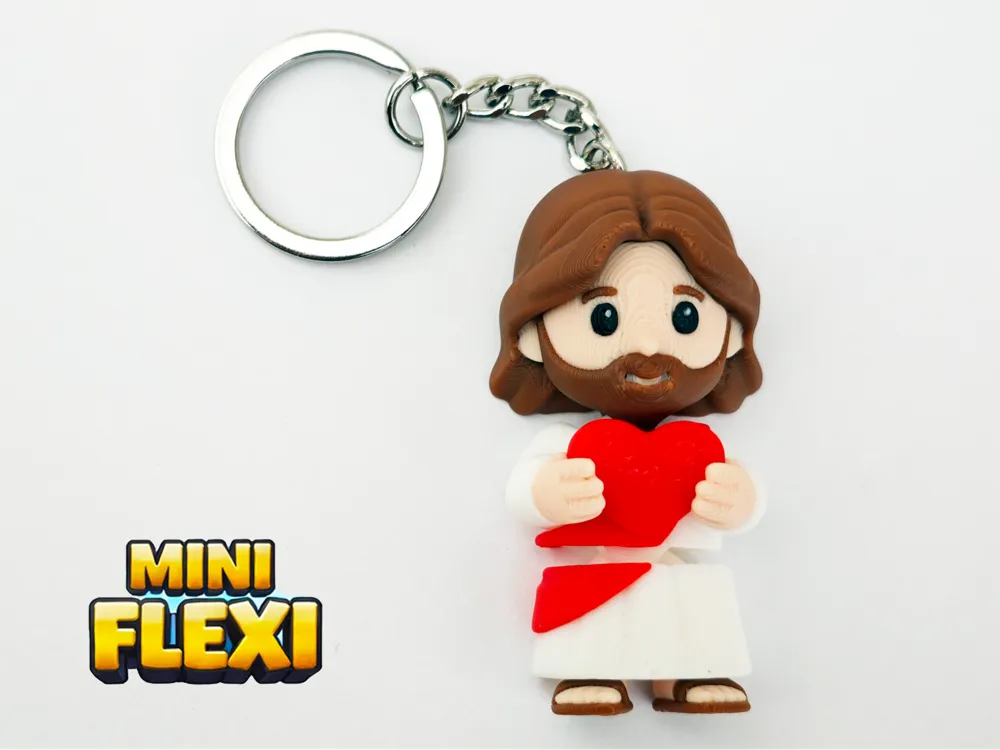 Jesus with Heart – Mini Flexi Articulated Figure - Free 3D Print Model ...