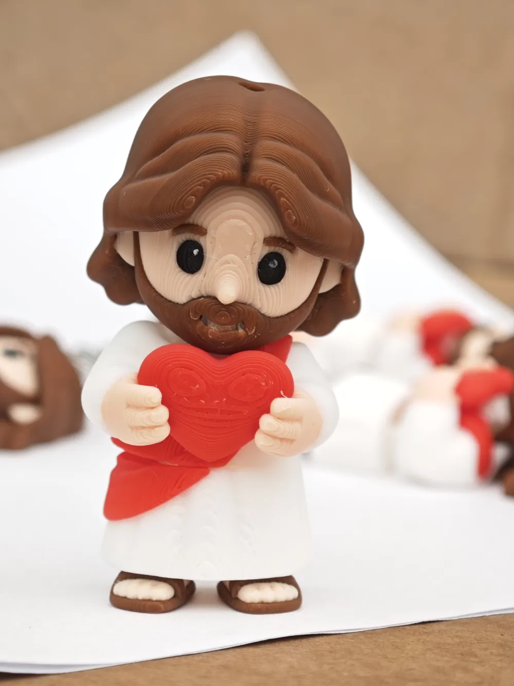 Jesus with Heart – Mini Flexi Articulated Figure - Free 3D Print Model ...