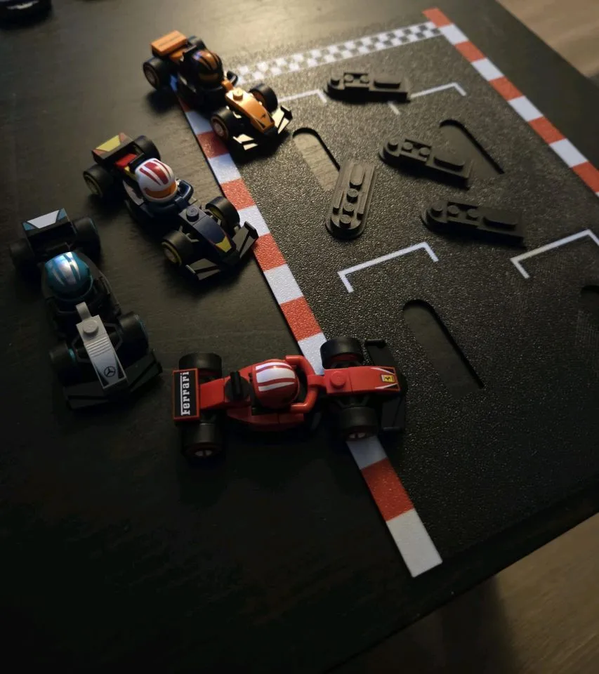 F1 minifigure car starting grid display kit 71049 by GFPIYA MakerWorld ...