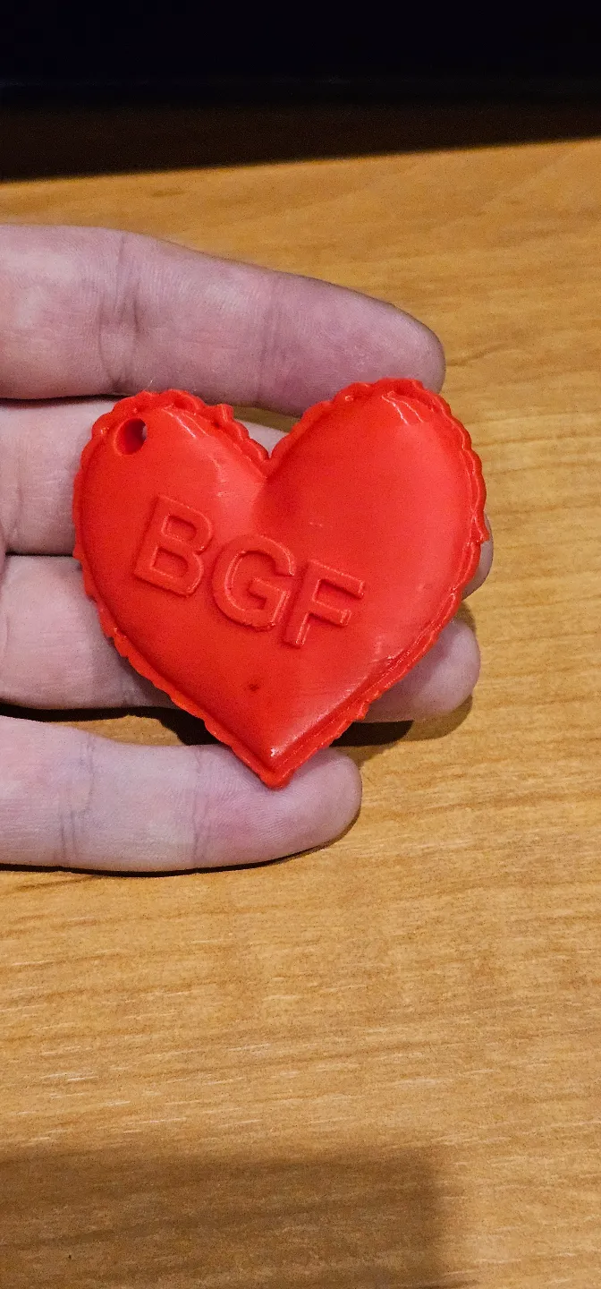 BGF Best Girlfriend heart keychain Valentine's Day by Emashi - MakerWorld