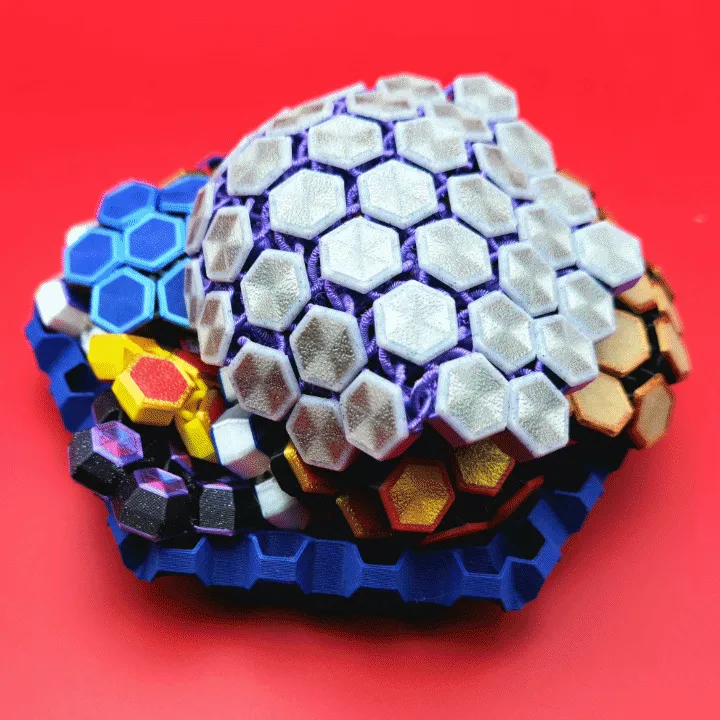 NASA Chainmail Fabric, Honeycomb Pattern - Free 3D Print Model - MakerWorld