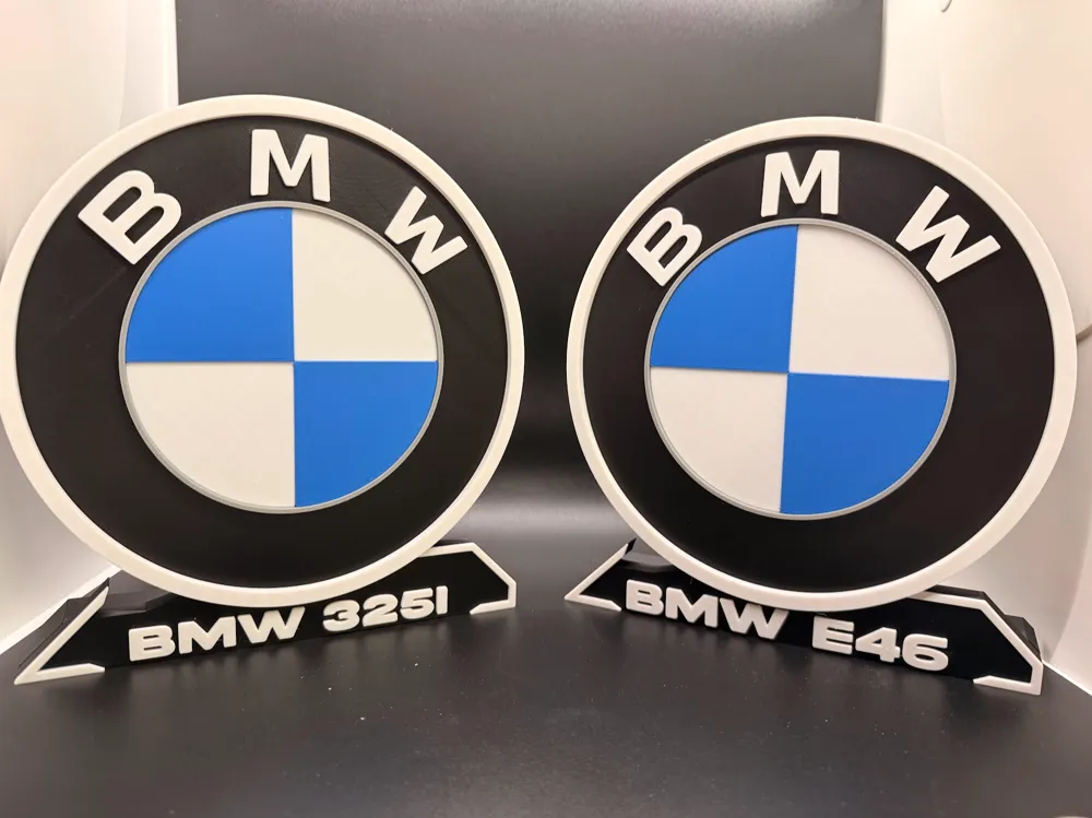 BMW Logo Display Model 325i E46 - Free 3D Print Model - MakerWorld