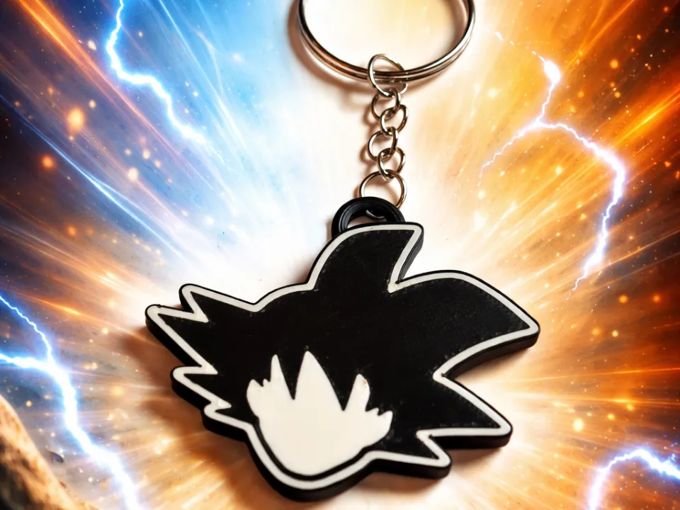 Goku keychain - Free 3D Print Model - MakerWorld