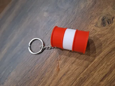 Oil Barrel Keychain - Free 3D Print Model - MakerWorld