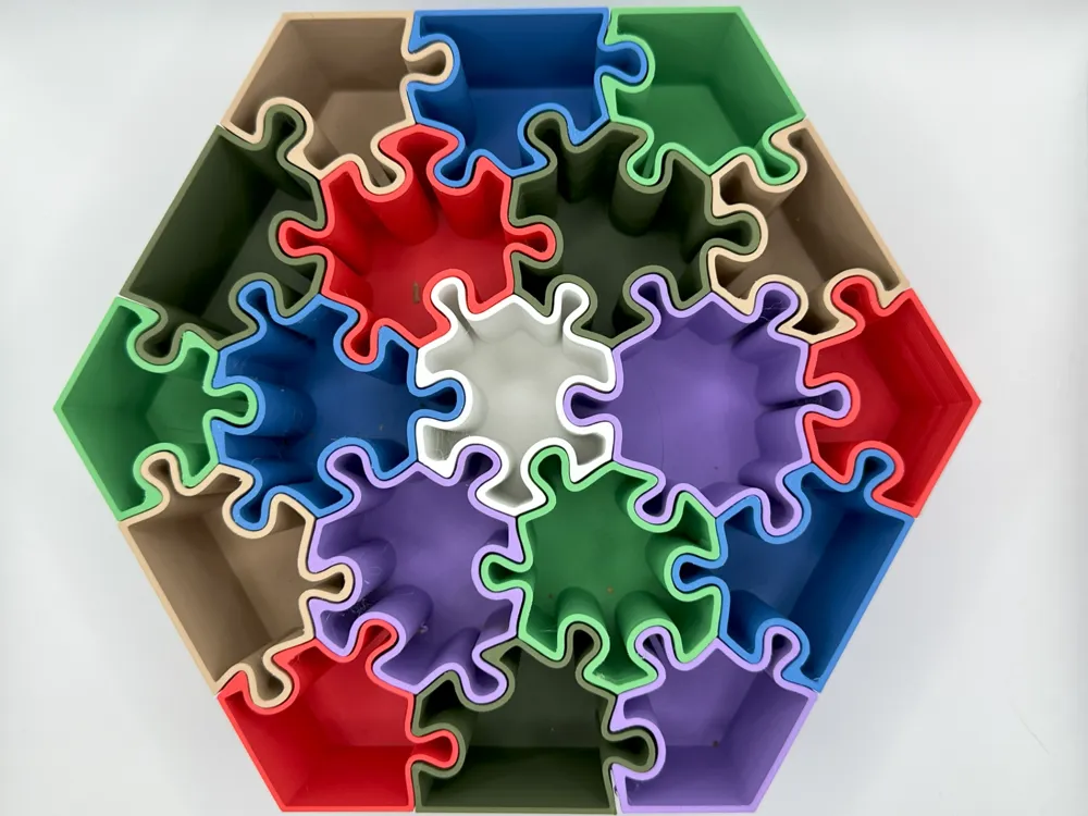 hexagon 3d puzzle by db77x - MakerWorld