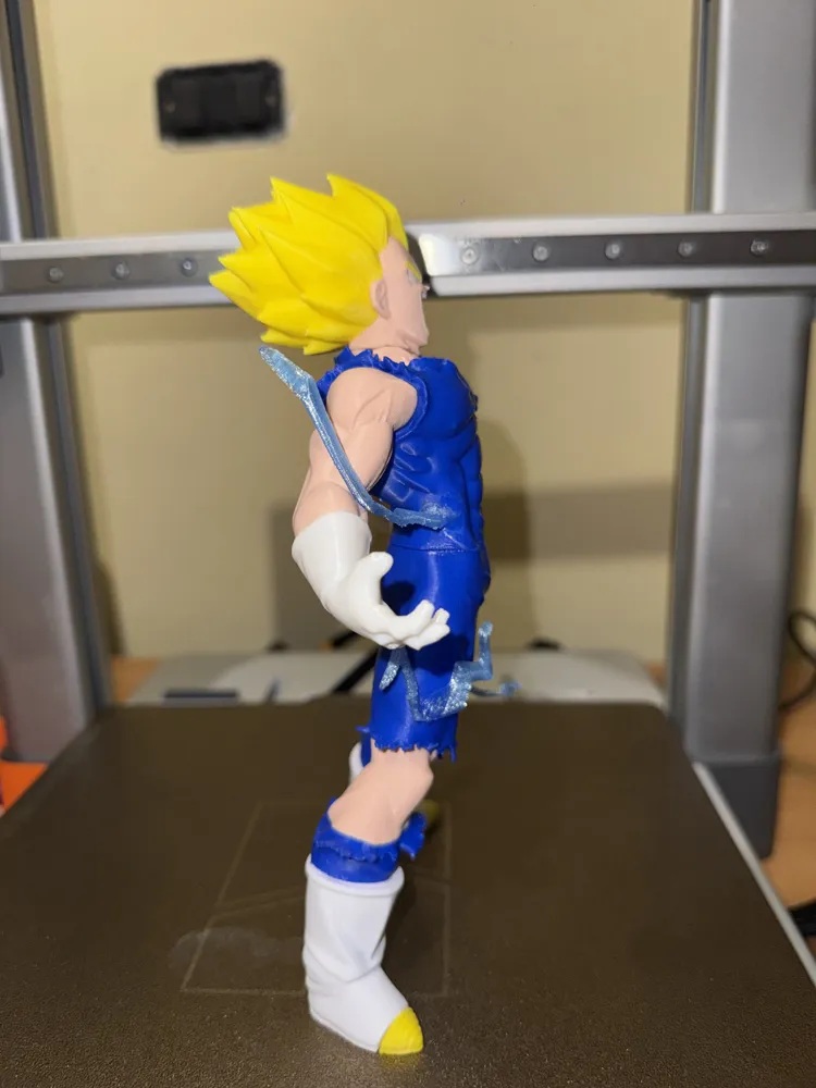 Vegeta SSJ Action figure - Free 3D Print Model - MakerWorld