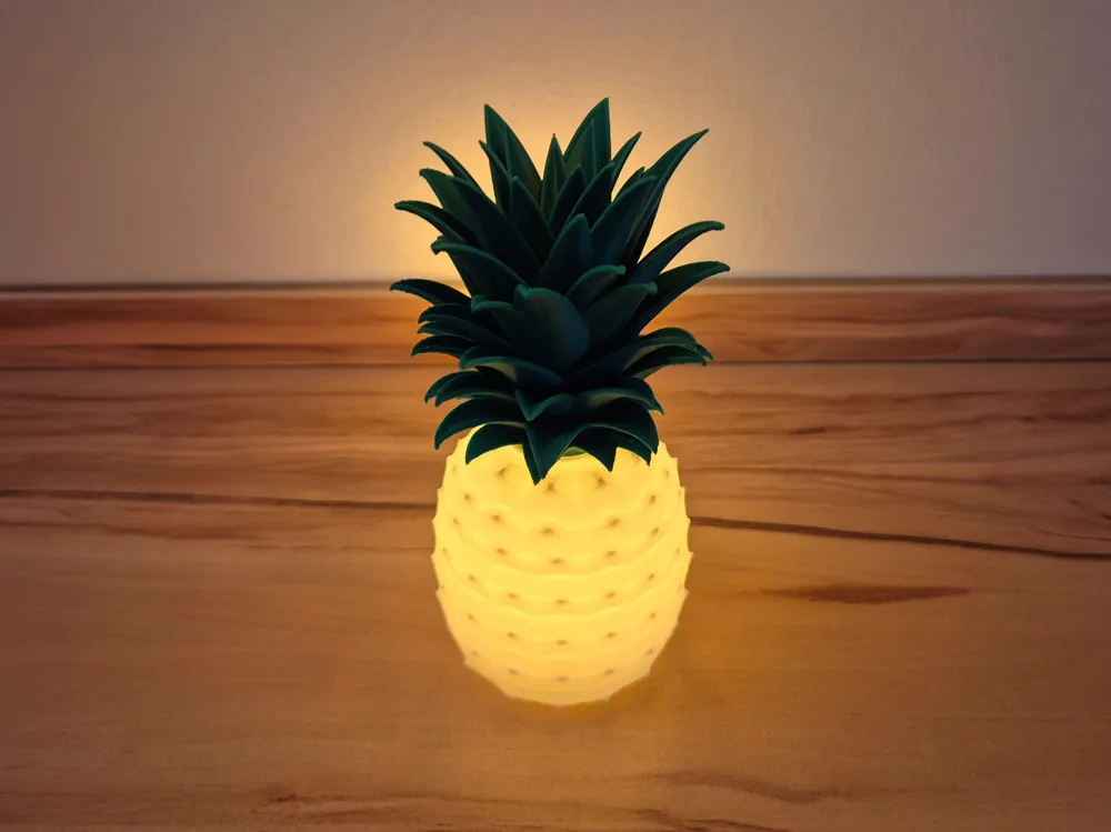 Tropical Pineapple Bar Lamp – Tealight Holder - Free 3D Print Model ...