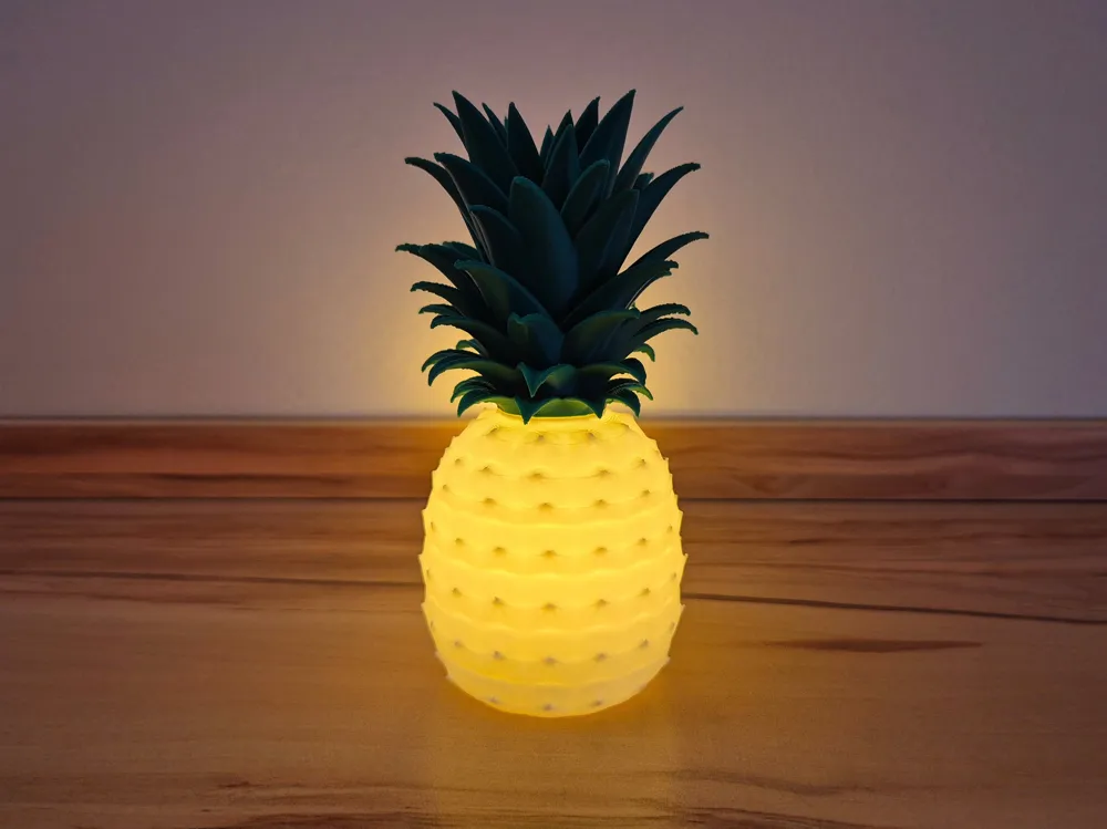 Tropical Pineapple Bar Lamp – Tealight Holder - Free 3D Print Model ...