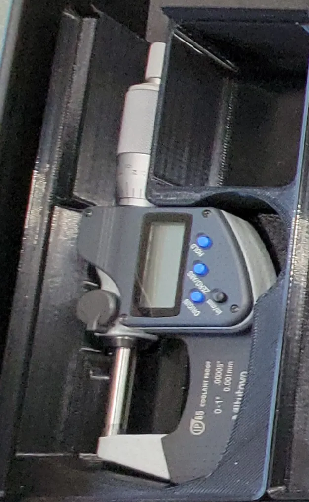 Gridfinity 0-1" Mitutoyo Micrometer With Storage by AKT Creates ...