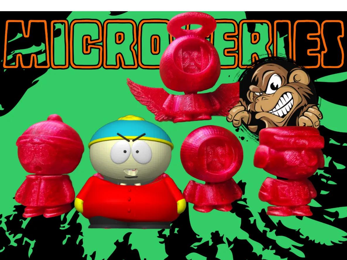 CARTMAN FROM SOUTH PARK MICRO HERO ARTICULATING - Free 3D Print Model ...