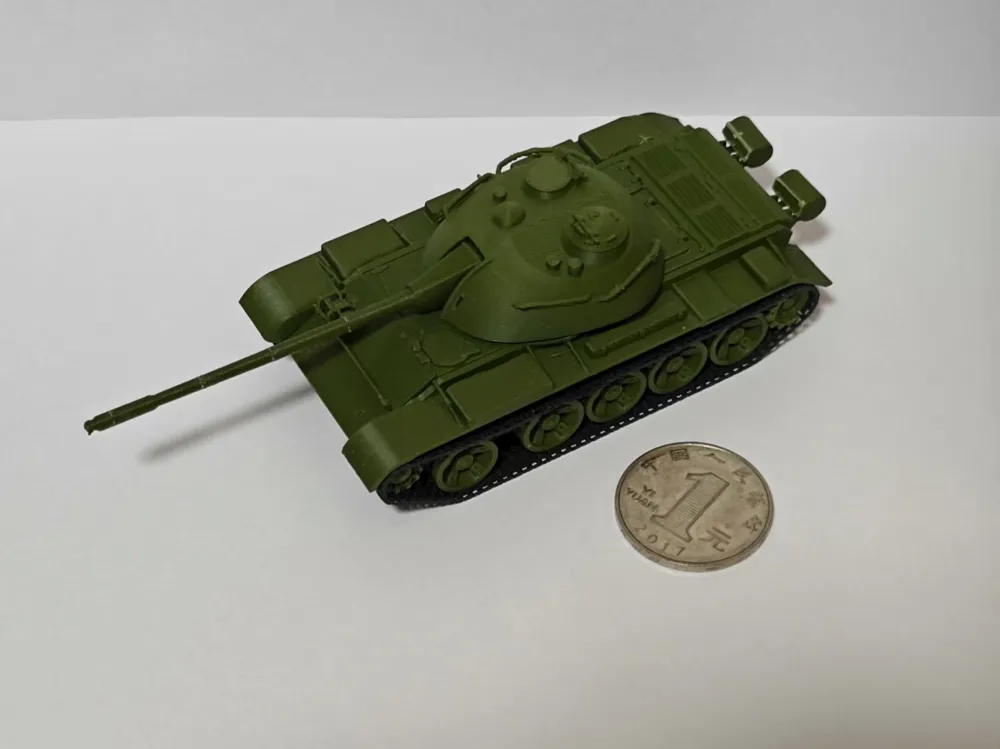 ZTZ-59坦克 1:72 套卡 来自 梦创DreamCraft MakerWorld：免费下载 3D 模型