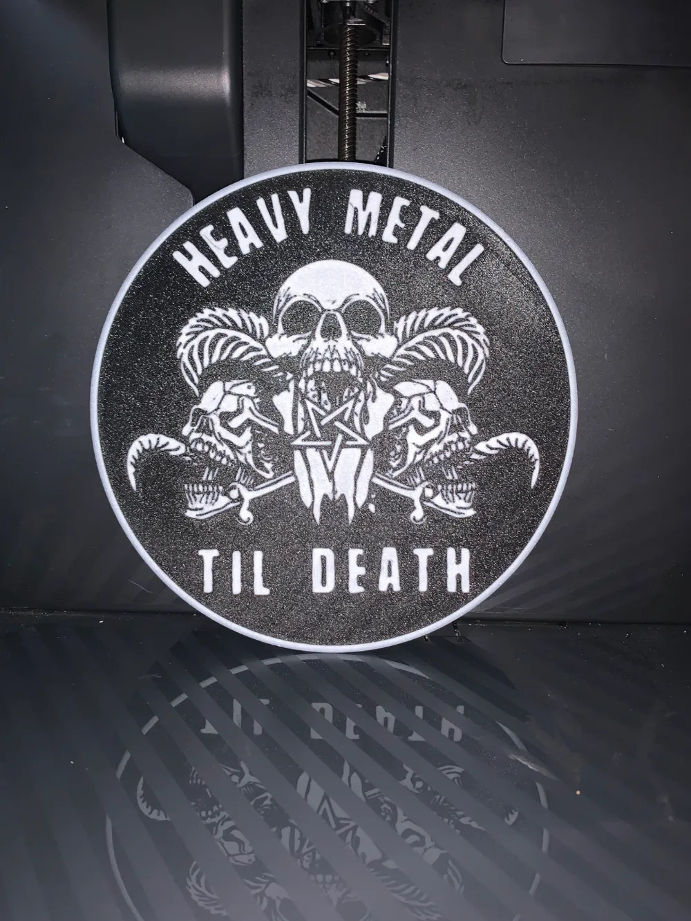 Heavy Metal till death Sign by gare-sb MakerWorld: Download Free 3D Models