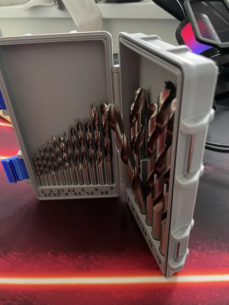 Drill bit case insert magnetic - Free 3D Print Model - MakerWorld