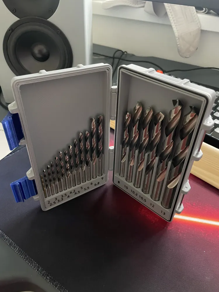 Drill bit case insert magnetic - Free 3D Print Model - MakerWorld