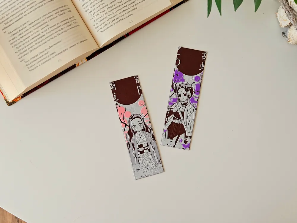 Nezuko & Shinobu - Demon Slayer Bookmark Set 4/8 by C3D MakerWorld ...