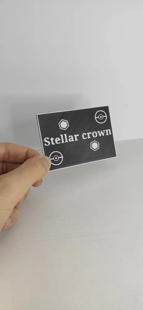 Pokémon Stellar Crown Card Divider - Free 3D Print Model - MakerWorld