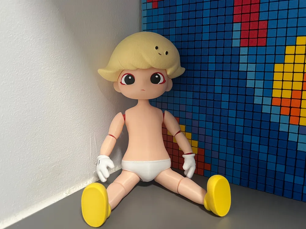 dimoo-Articulated doll-approx. 26CM tall-Dual versions (PLA body + TPU ...