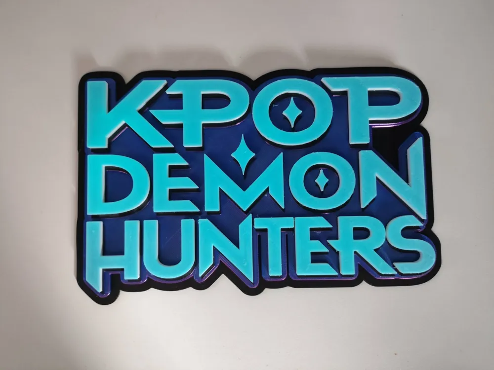 Kpop Demon Hunters Logo Glowing In The Dark By Patrik Jonáš Makerworld