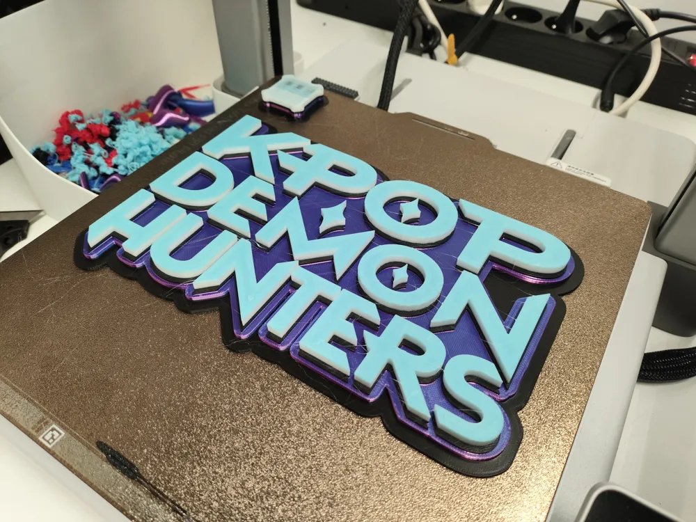 KPop Demon Hunters logo glowing in the dark by Patrik Jonáš MakerWorld ...