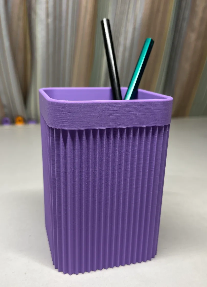 Simple Pen Holder (Vertical Stripe Series) by Jacob.Mee - MakerWorld