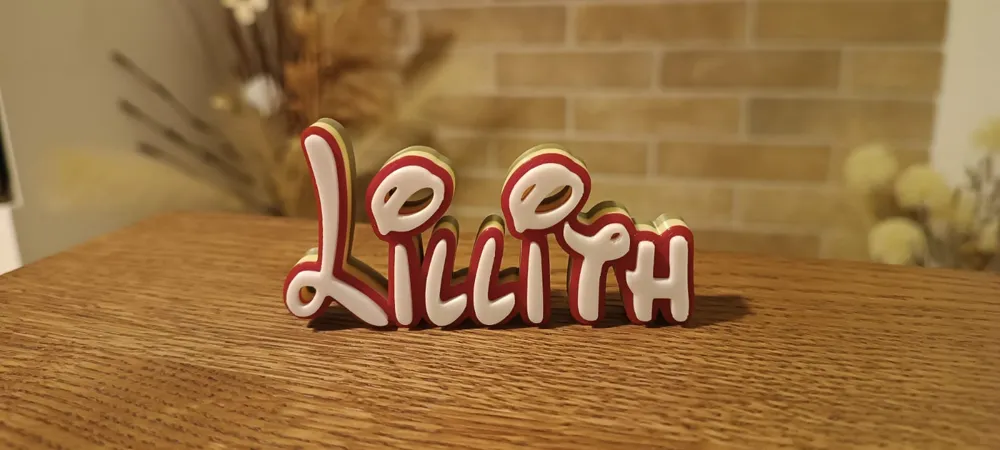 Lillith Disney Name Sign Ornament Room child Birth by Fabbiotto ...