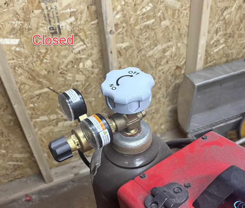 Gas Cylinder Valve Position Indicator - Free 3D Print Model - MakerWorld
