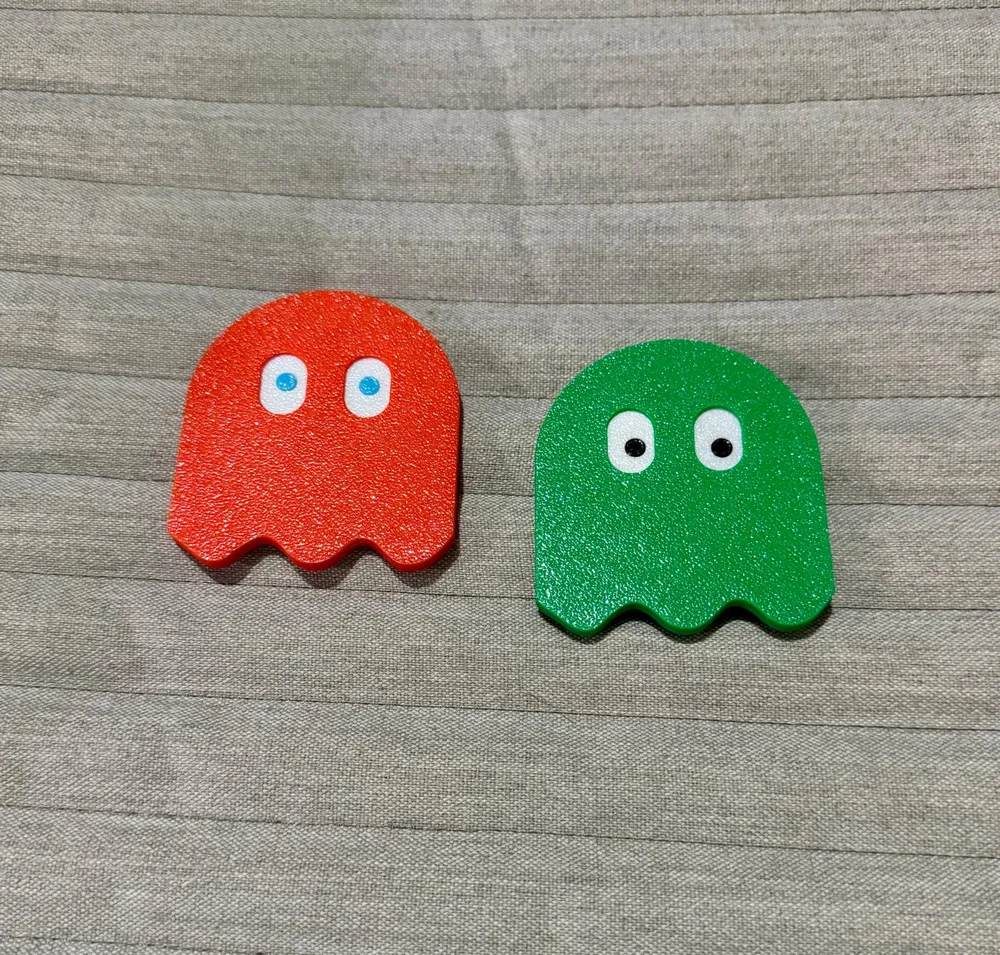 Movable-Eye Pac-Man Ghost - Free 3D Print Model - MakerWorld
