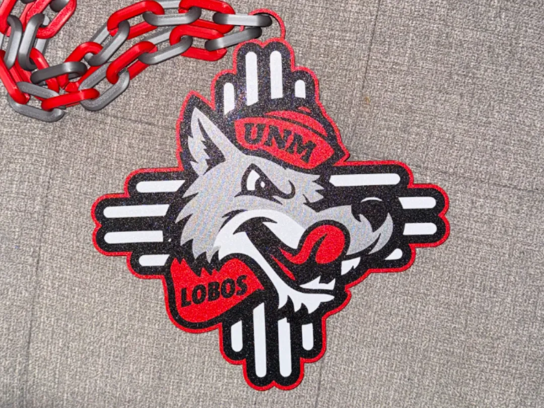 UNM Lobos W/ Zia Oversized Necklace! - Free 3D Print Model - MakerWorld