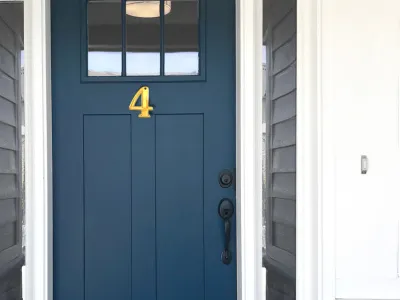Gold 3D Number "4" Door Sign by Admin - MakerWorld