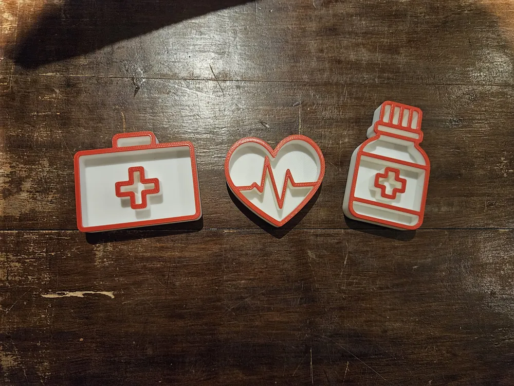 Fillable Shapes – Health Theme - Free 3D Print Model - MakerWorld