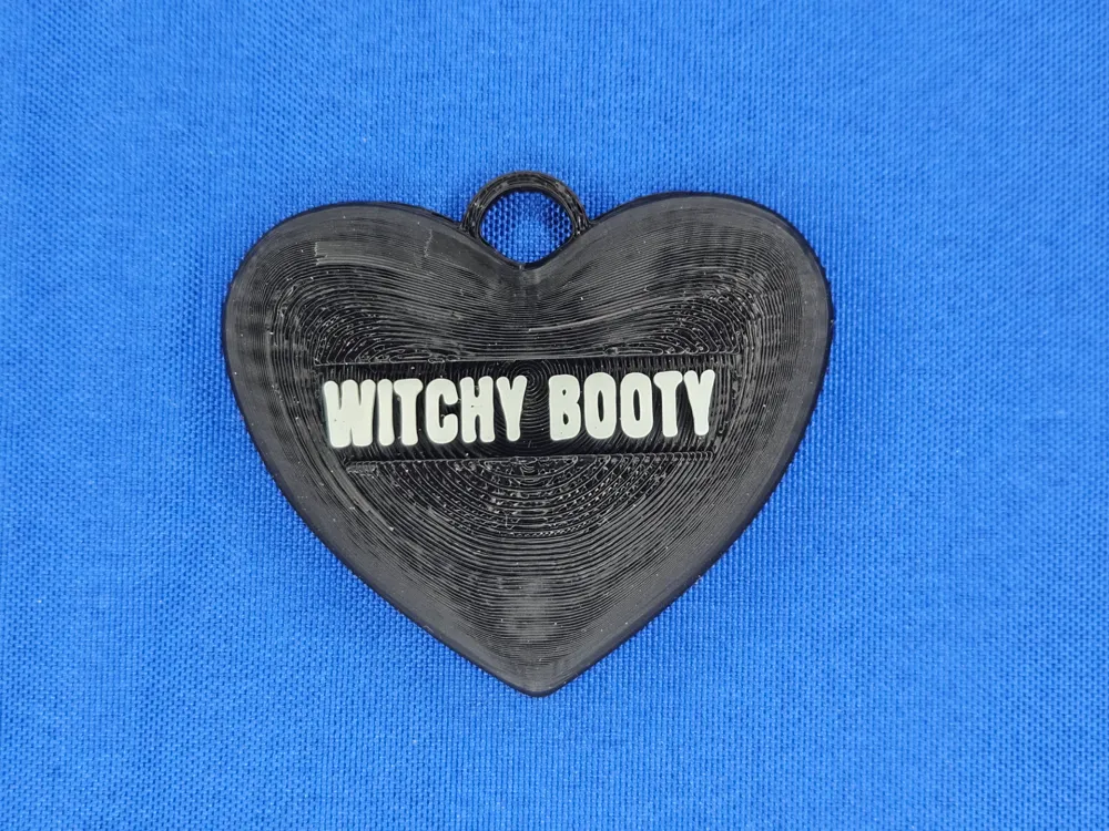 THICC Witchy Booty Heart Butt Pendant by NoProblem - MakerWorld