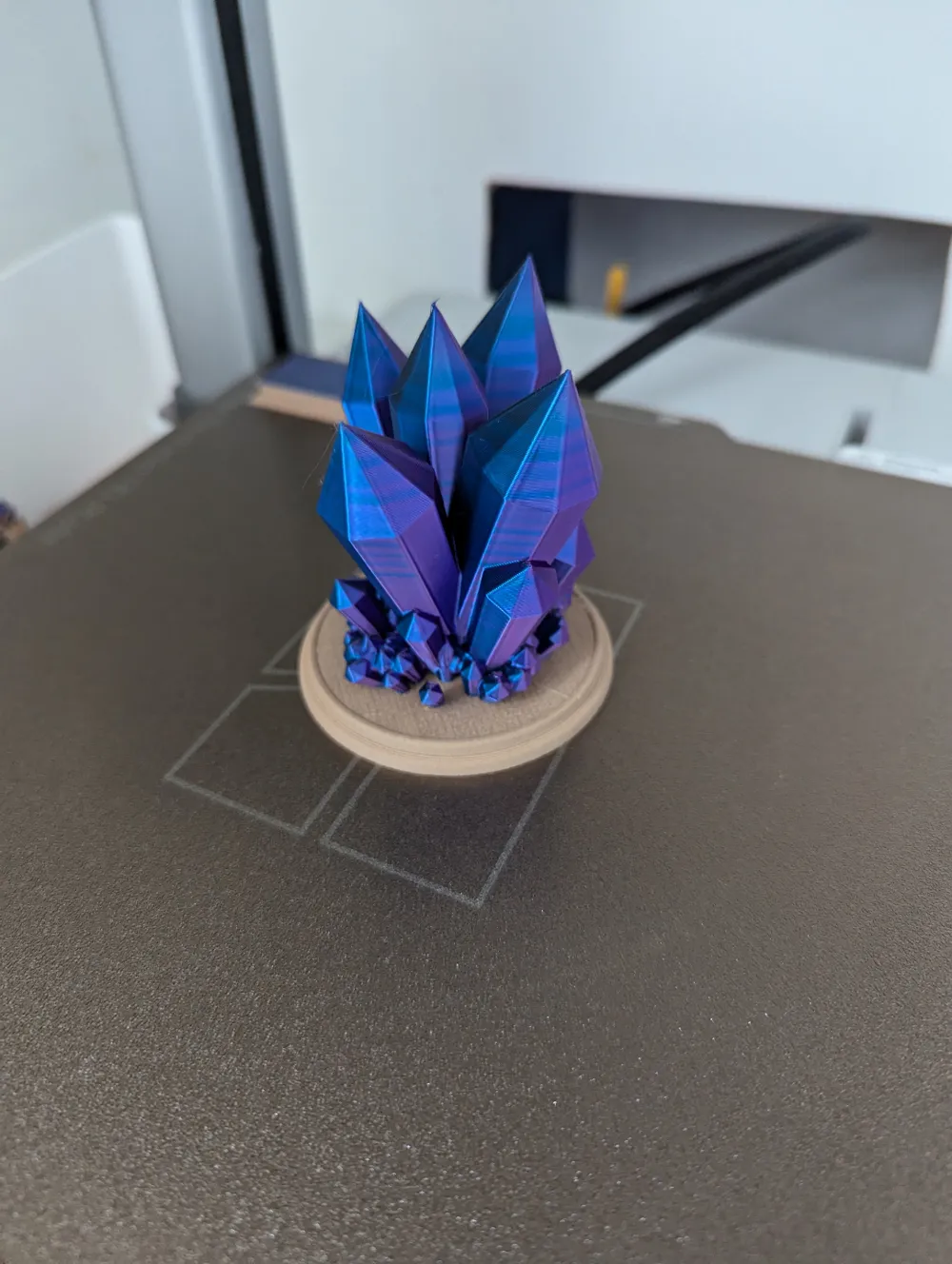 Crystal Cluster with Base No Support by Melt The String MakerWorld ...