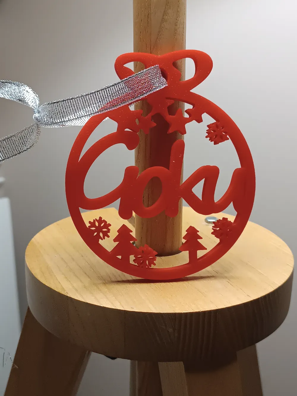 Palla di Natale con nome personalizzabile - Free 3D Print Model ...