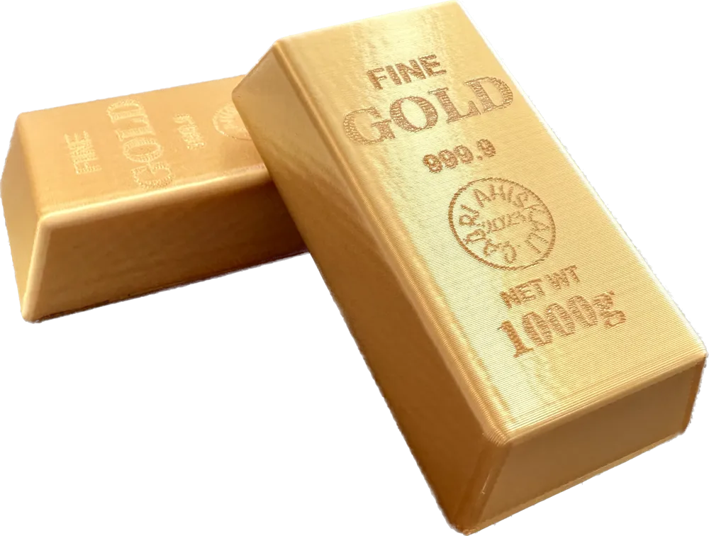 Gold Bar (Real Size) by cagriahiskali - MakerWorld