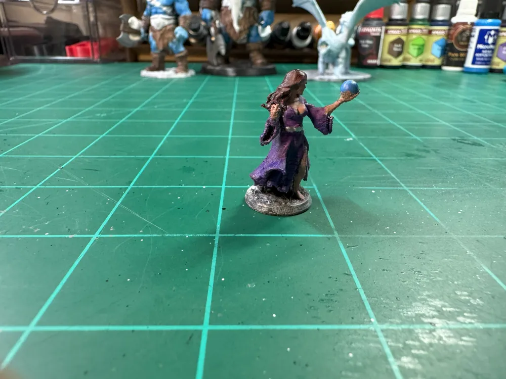 Female Wizard: DnD D&D Pathfinder Mini by PlayerX MakerWorld: Download ...