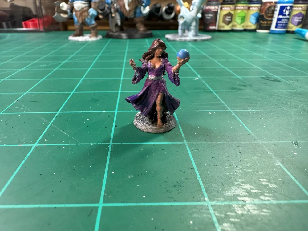 Female Wizard: DnD D&D Pathfinder Mini by PlayerX MakerWorld: Download ...