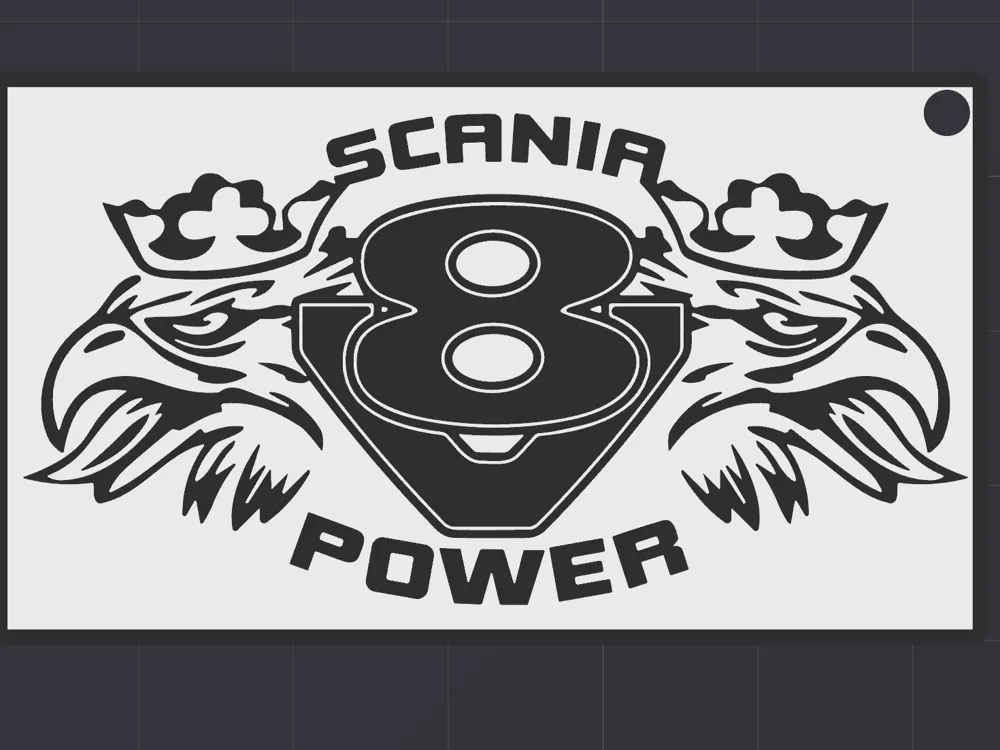 Scania V8 Keychain by Stefan.M MakerWorld: Download Free 3D Models